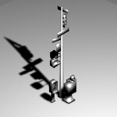 3d model light signal