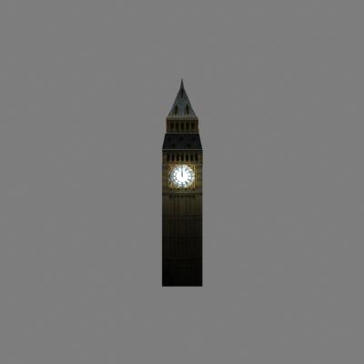 big ben clock tower 3d model