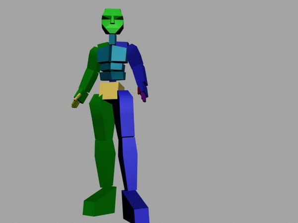 Games Biped Morph 3d Model