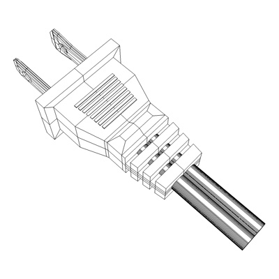 3d electric plug