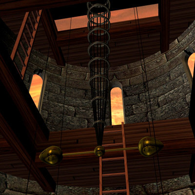gothic tower frankenstein laboratory 3d model