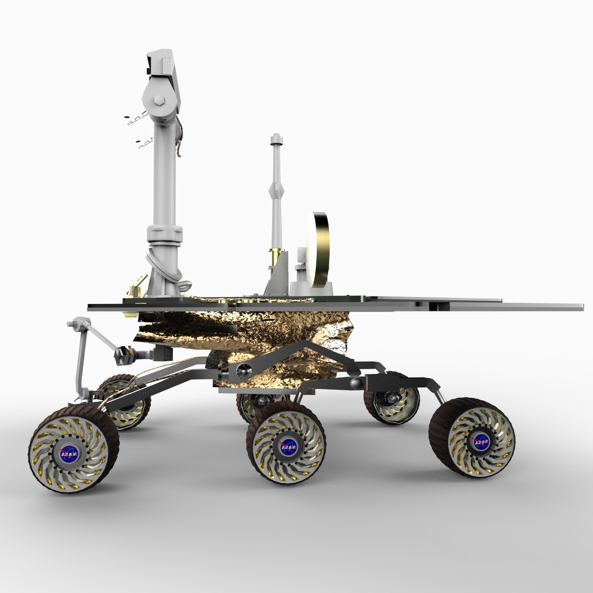 mars rovers 3d model