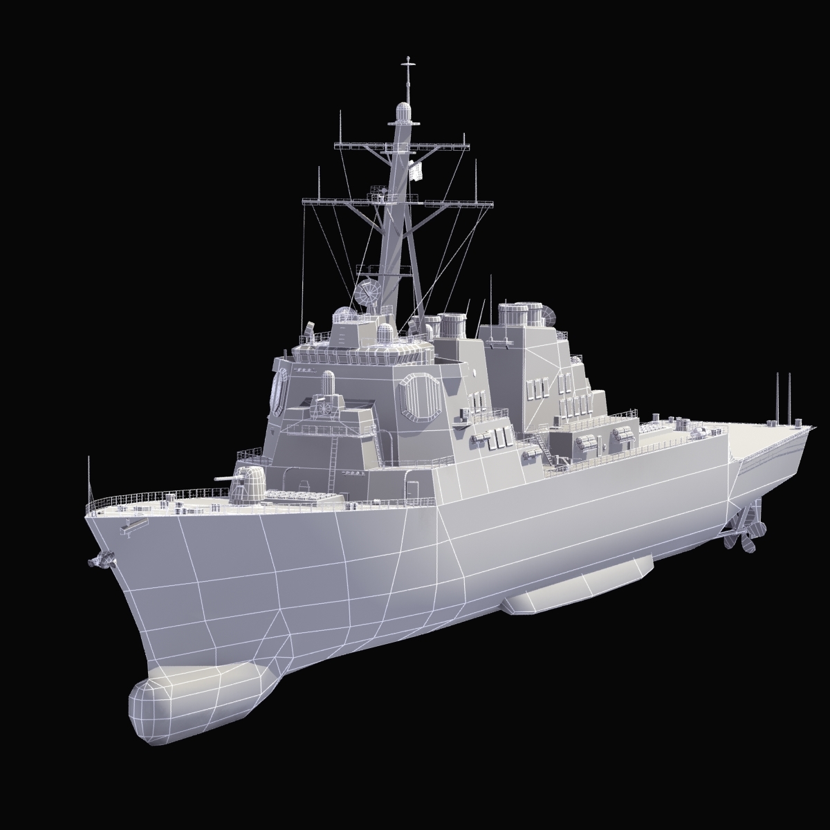 navy ships destroyers warships 3d model