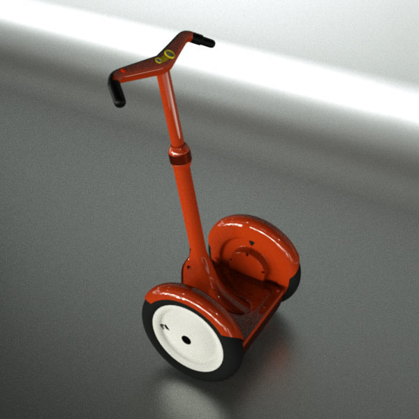 segway wheels 3d model