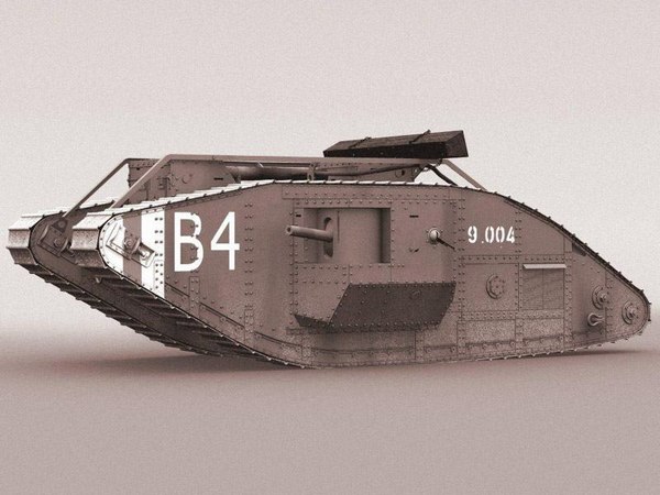 3d model military tank
