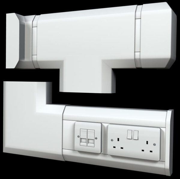 dado power trunking socket 3d model