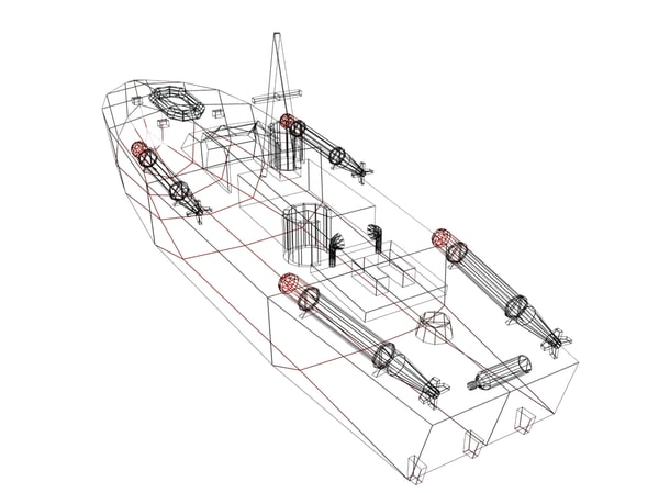 3d model pt boat