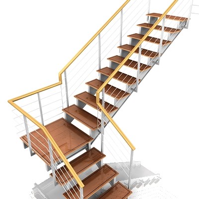 3ds max stair staircase