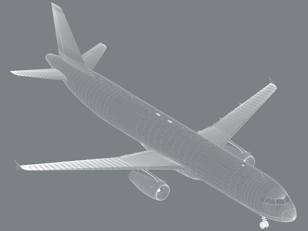 airbus a321 china southern 3d model