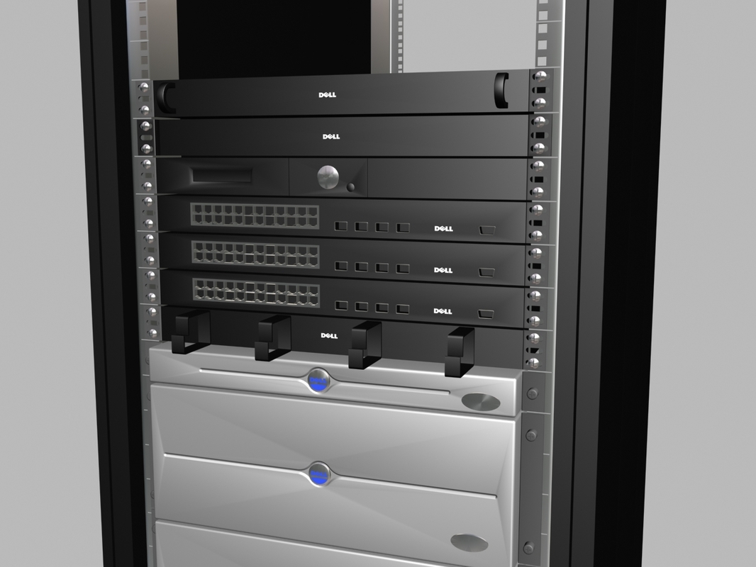Server Dell Rack 3d Model Server Dell Rack 3d Model