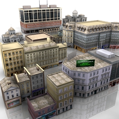 building house architecture 3d model