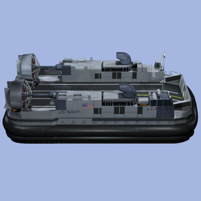 lcac navy hovercraft 3d 3ds