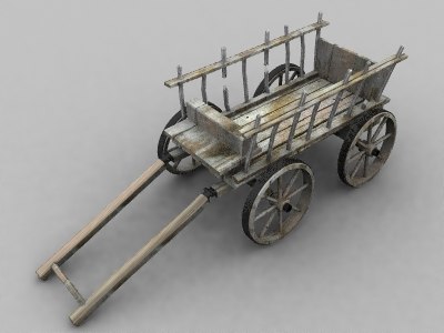 medieval vehicle 3d model