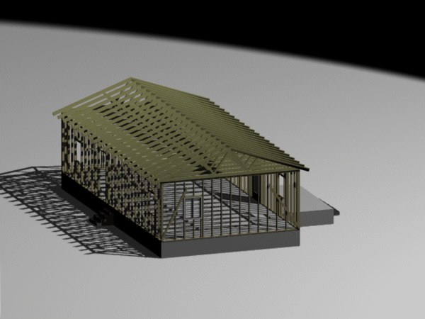 3d house framing