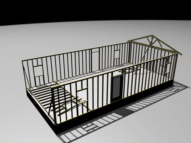 house framing 3d model