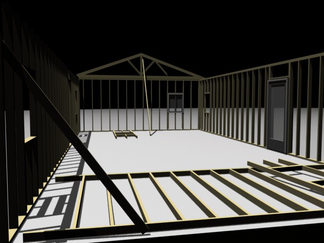 house framing 3d model