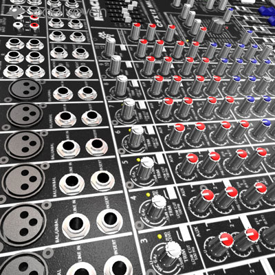 3d mixing board model