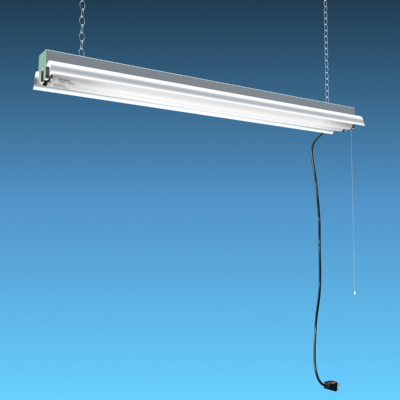 3d fluorescent light fixture model