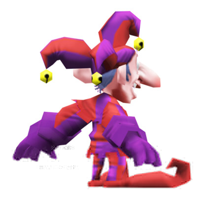 3d model jester cartoon