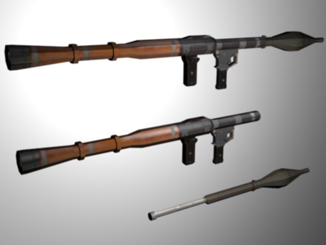 rpg7 anti tank 3d model
