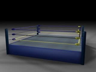 3d model boxing ring