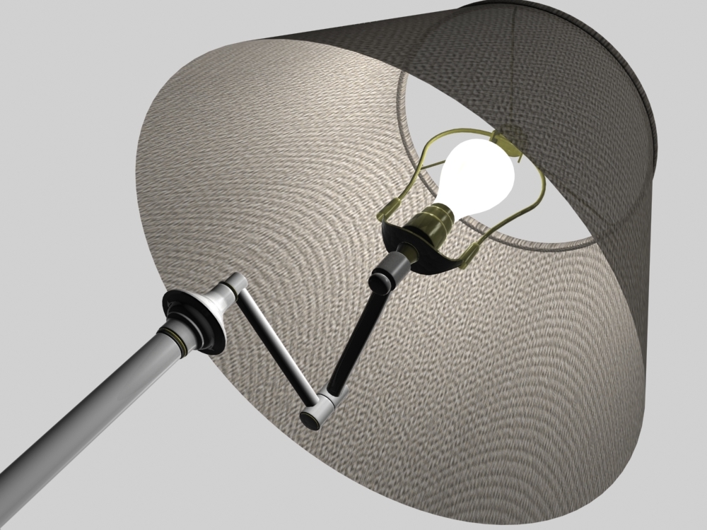 free lamp standing 3d model