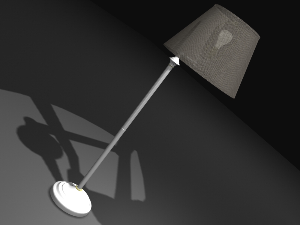 free lamp standing 3d model
