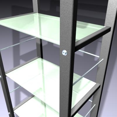 glass unit shelf 3d model