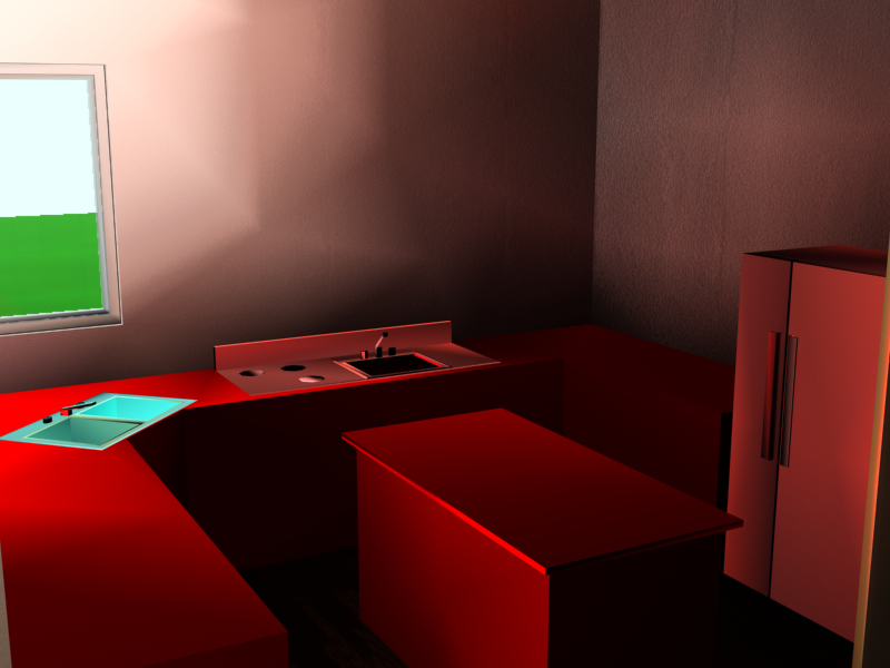 project house architecture radiosity 3d model