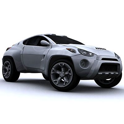 toyota rsc concept car 3d model