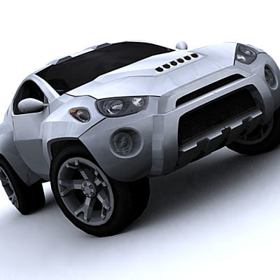 toyota rsc concept car 3d model