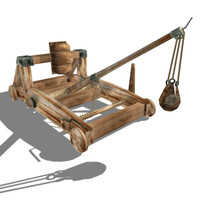 medieval mangonel 3d model