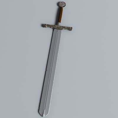 3d model weapon steel axe