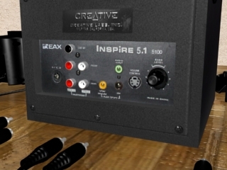 speakers creative inspire 5 3d max