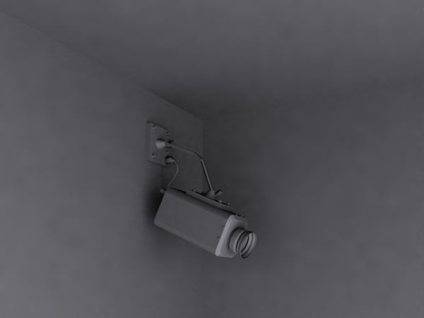 video camera security 3d model