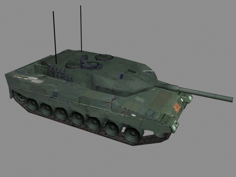 3d model leopard tank
