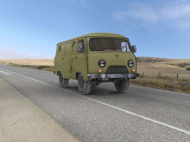 uaz van 3d model