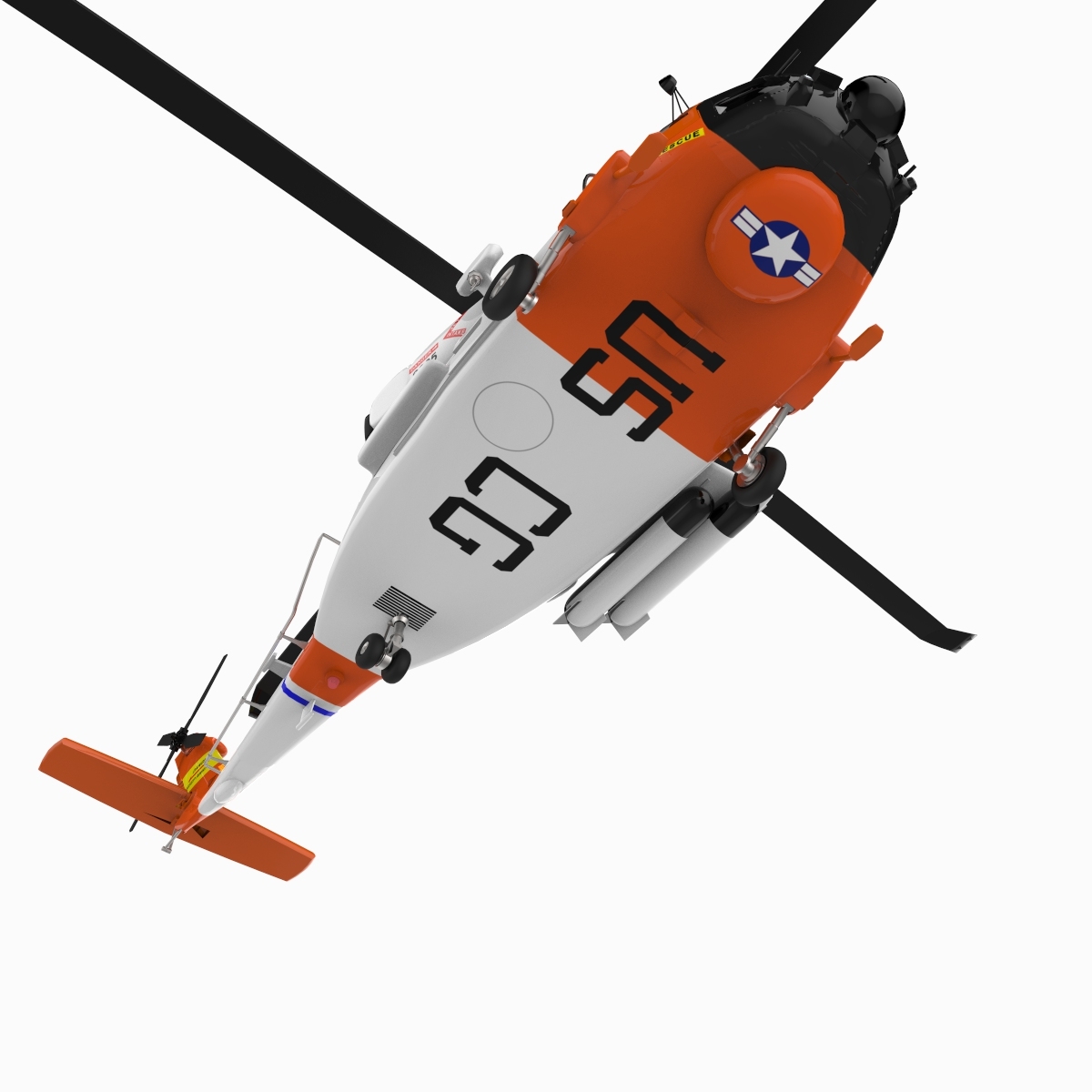helicopter chopper 3d model