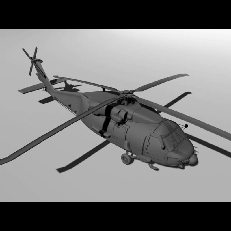 helicopter chopper 3d model
