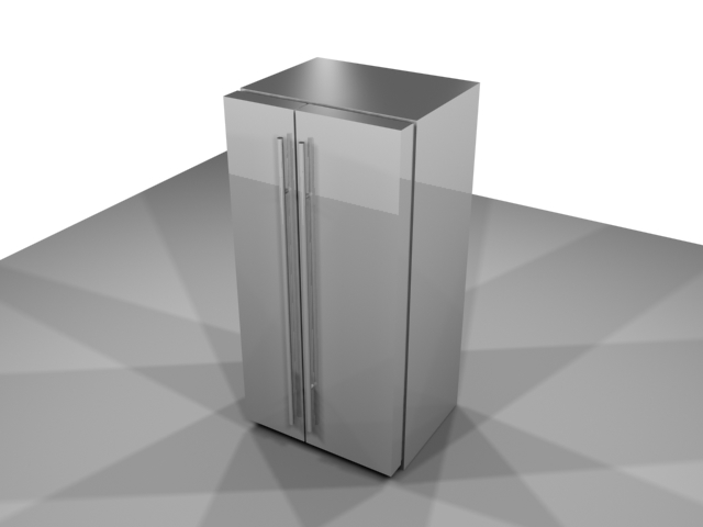 free refrigerator kitchen 3d model