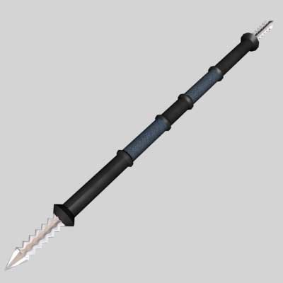 staff weapon 3d model