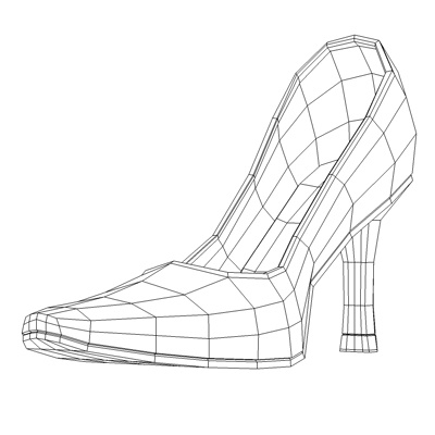 heel shoe 3d model
