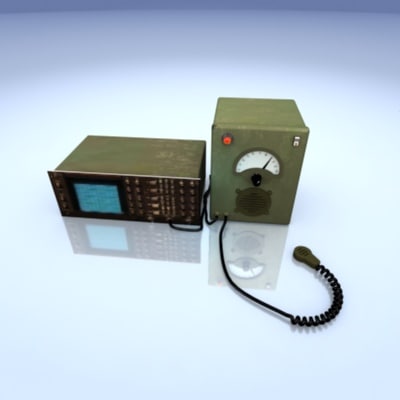 3d military communication devices model