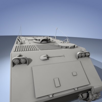 3d model army apc m113