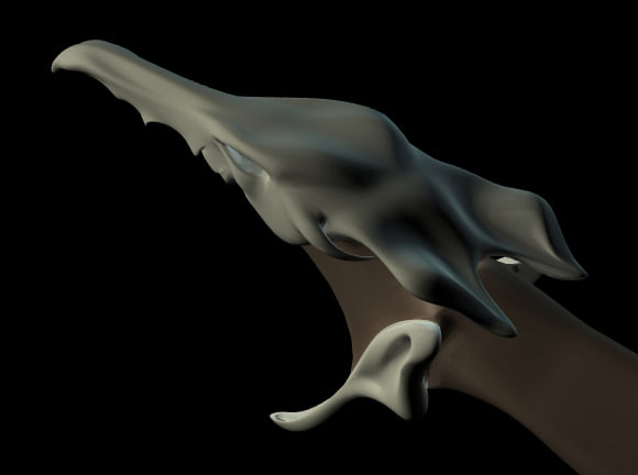 Creature Head 3d Model