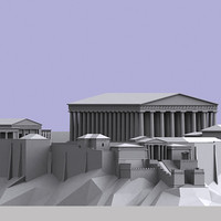3d acropolis athens model