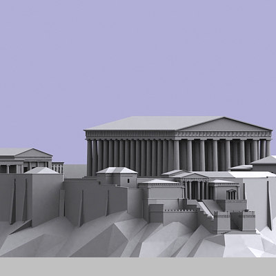 acropolis athens 3d model