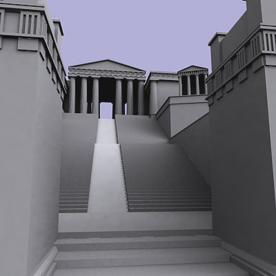 acropolis athens 3d model