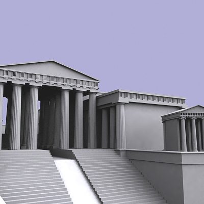 acropolis athens 3d model