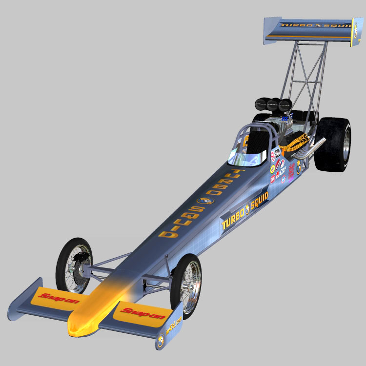 fuel dragster 3d model